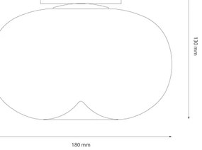 LED Stropní svítidlo VASO LED/4W/230V pr. 18 cm černá/kouřová