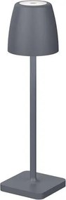 NV 9223413 Venkovní stolní lampa COLT tmavě šedý litý hliník a akryl LED 2W 3000K IP54 62st. 5V DC vypínač na těle USB kabel stmívatelné - NOVA LUCE