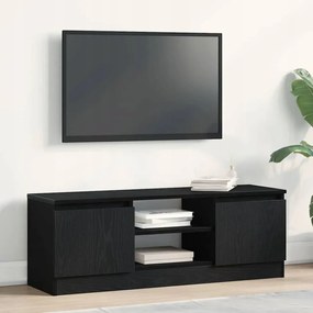 Fionshop 263603784 Tv skříňka Černý dub 102x30x36 cm Dřevěná konstrukce