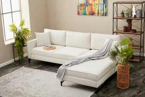 Hanah Home Rohová pohovka BERLIN krémová pravá 258 cm 825BLC2802