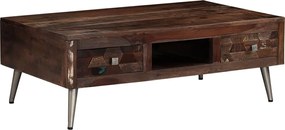 vidaXL Konferenční stolek masivní recyklované dřevo 100 x 60 x 35 cm [245918] Barva: tmavě hnědá