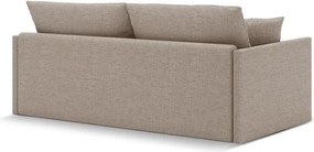 Světle hnědá žinylková rozkládací pohovka 209 cm Shannon – Cosmopolitan Design
