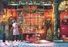 Clementoni PUZZLE Vánoční kolekce: Starý vánoční obchod / 500 dílků /