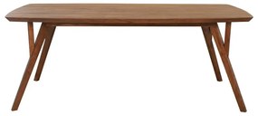 Hnědý jídelní stůl s deskou z akácie 100x220 cm Quenza – Light &amp; Living