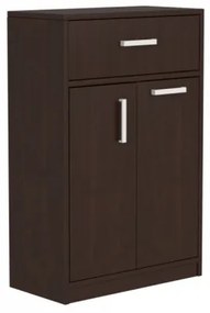 Nízká koupelnová skříňka šířka 60 cm s košem Dub RJK světlý