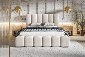 Prošívaná čalouněná postel Talia 180x200 cm Barva: Modrá - Kronos 09