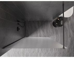 Mexen Kioto-X, sprchová zástěna 120 x 200 cm, 10mm sklo námraza, grafitový profil, 800-120-101-95-30-X