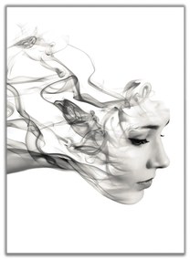 Malvis ® Obraz něžná dívka z kouře Velikost: na výšku - 100x150 cm