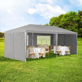 Juskys Párty stan 3x6 m - tmavě šedá