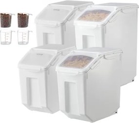 15Lx2 + 20Lx2 Zásobník na ingredience Vzduchotěsný kuchyňský koš na mouku