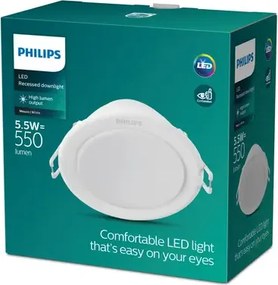 Philips Meson 5,5W 4000K bílá / LED podhledové svítidlo / 400 lm / IP2