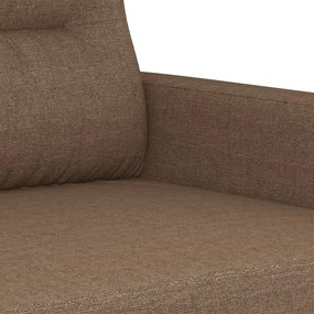 2dílná sedací souprava s polštáři hnědá textil 3201619