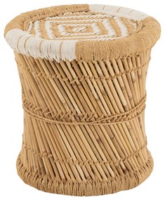 Přírodní bambusový odkládací stolek Stool Bamboo - Ø40*41cm