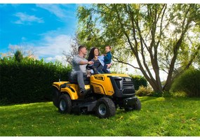 Riwall PRO RLT 92 HRD travní traktor 92 cm se zadním výhozem a hydrostatickou převodovkou