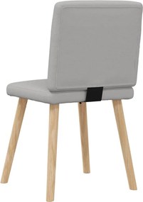 Otočné jídelní židle 4 ks Oblak šedá textil 3315283