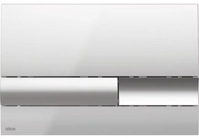 Alcadrain Ovládací tlačítko pro předstěnové instalační systémy, chrom-lesk/mat - M1743