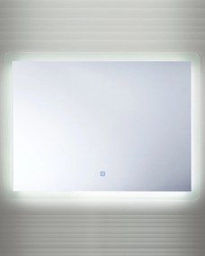 Koupelnové zrcadlo s LED osvětlením obdélníkové 60 x 80 cm CORROY Beliani