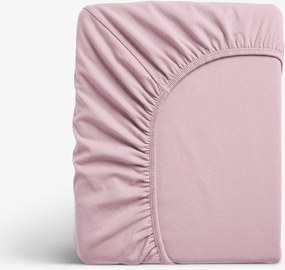 Goldea jersey elastické prostěradlo - pudrově růžové 180 x 200 cm