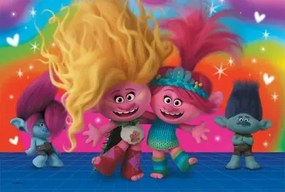 Trefl - Puzzle - Trollové 3: Přátelští Trollové / 60 dílků / 33 x 22 c