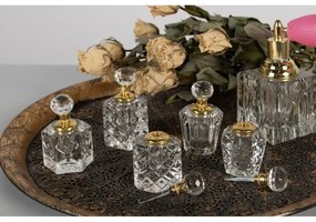 Skleněný flakon / dóza na parfém Godelieve – 3x3x7 cm