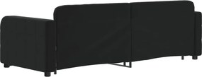 Válenda s přistýlkou černá 80 x 200 cm samet 3196926