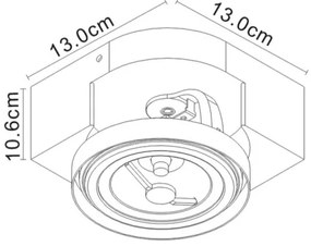 Lucide 22960/10/31 - LED Bodové svítidlo VERSUM AR111 1xG53/10W/230V bílá