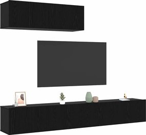 Sestava TV skříněk 3 ks Černý dub Kompozitní dřevo 3332502