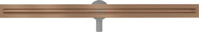 Mexen Flat 360° Slim sprchový žlab 140 cm, měděná matná, 1C41140