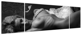 Obraz - Akt ležící ženy (170x50 cm)