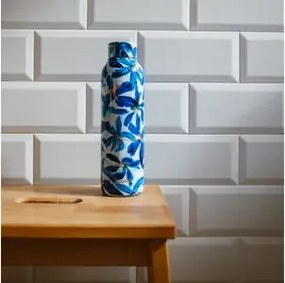 Quokka Nerezová termoláhev Solid Blue Hibiscus 630 ml