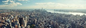 Obraz pohled na očarující centrum New Yorku - 135x45 cm