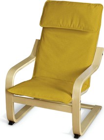 Sedák na dětské křeslo IKEA Poäng barva žlutá látka sametová