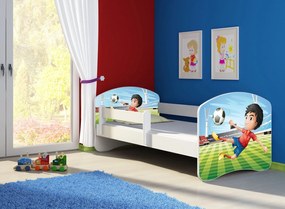 Dětská postel - Fotbalista 2 140x70 cm bílá
