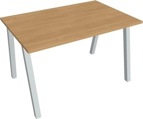 Kancelářský pracovní stůl Hobis USA 1200, bílá RAL 9016, deskaakát