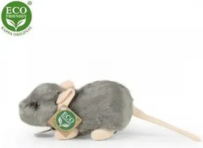 RAPPA Plyšová myš 16 cm / ECO-FRIENDLY / od 0 měsíců