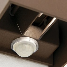 Orion- LED Venkovní nástěnné svítidlo se senzorem CUBE-S LED/13W/230V IP54 hnědá