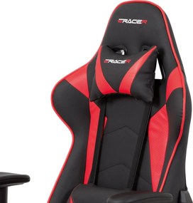 Kancelářská židle houpací mech., + koženka, plast. kříž – opěrák 90°–180° černá