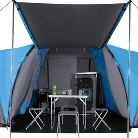 NILS Camp NC6031 Highland modro-šedý / Rodinný stan / pro 6 osob / 180