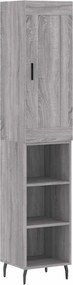 Skříň highboard šedá sonoma 34,5 x 34 x 180 cm kompozitní dřevo 3200343