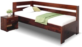 Zvýšená postel Valentin-Levá, 80x200, 90x200 cm, masiv smrk
