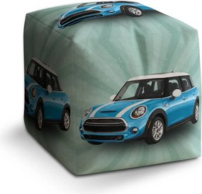 Sablio Taburet Cube Mini sedan Zelené pozadí - 60x60x60 cm