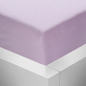 Stanex Jersey napínací prostěradlo světle fialové ROZMĚR: (š/d/v) 160 x 200 x 20 cm, Barva: SVĚTLE FIALOVÉ