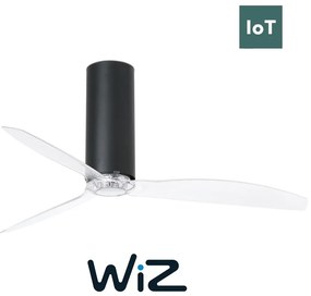 FARO TUBE FAN 32036WP 50,4“ matná černá/transparentní Reverzní stropní ventilátor WiZ