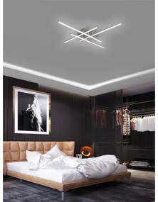 Brilagi - LED Stropní svítidlo STRIPES LED/37W/230V stříbrná