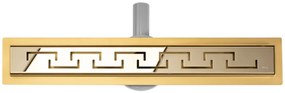 Lineární odtokový žlab Rea Greek Pro 90 cm zlatý