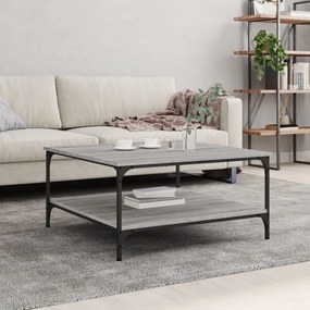 vidaXL Konferenční stolek 80 x 80 x 40 cm kompozitní dřevo [832839] Barva: šedá sonoma