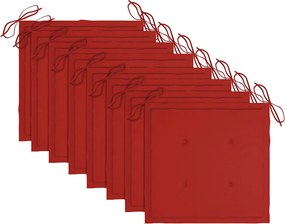 Stohovatelné zahradní židle s poduškami 8 ks masivní teak 3073246