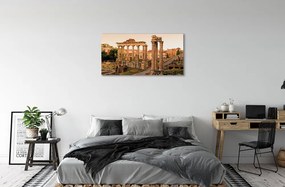 Obrazy na plátně Řím Roman Forum svítání 140x70 cm