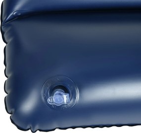 Nafukovací matrace Outsunny Double Air Mattress s ruční pumpou a polštářem, modrá 203x152x22cm pro kempování a hosty | Aosom.de