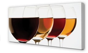 Obrazy na plátně sklenice vína 120x60 cm